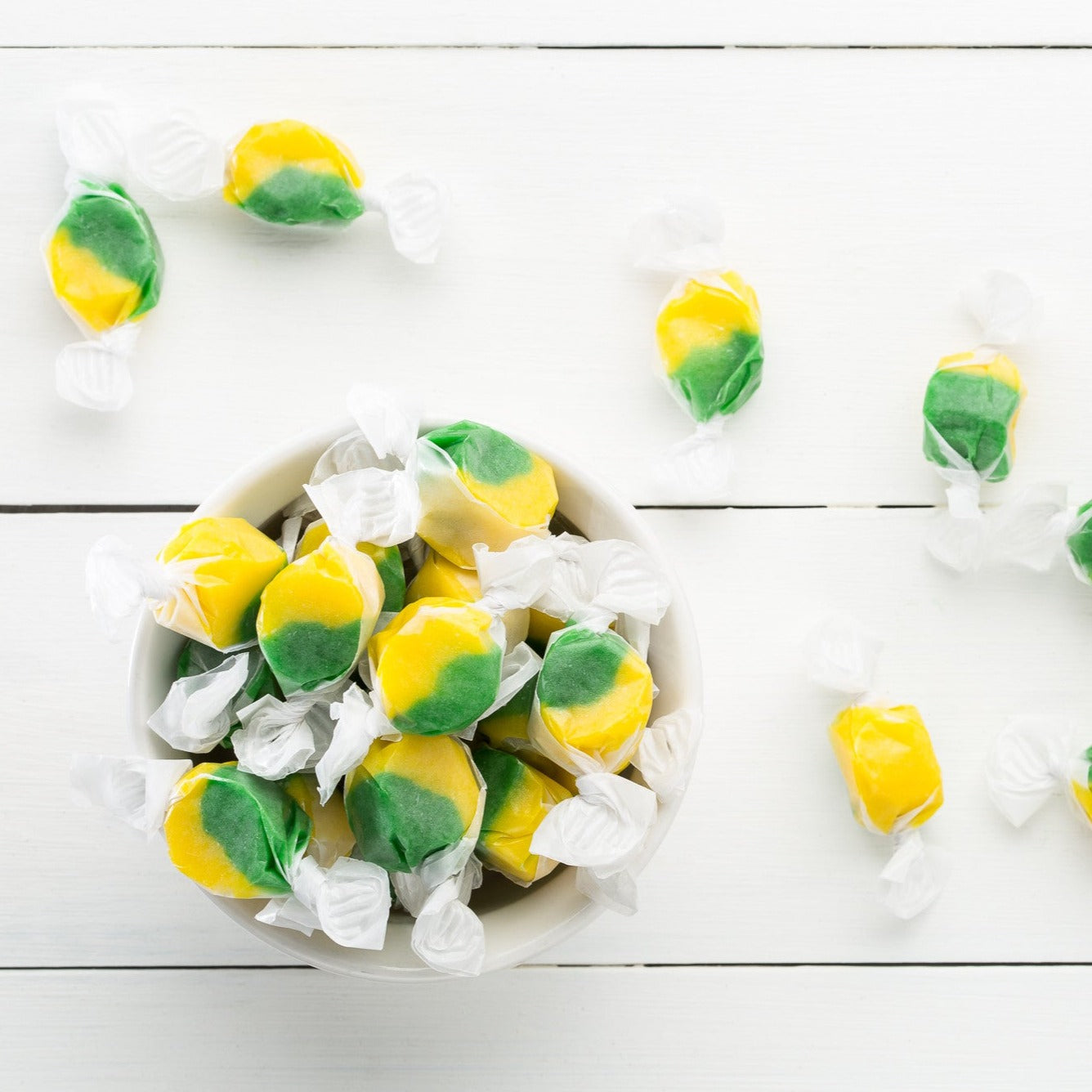 Lemon Lime Taffy | Salt Water Taffy Candy | Cabot's Candy