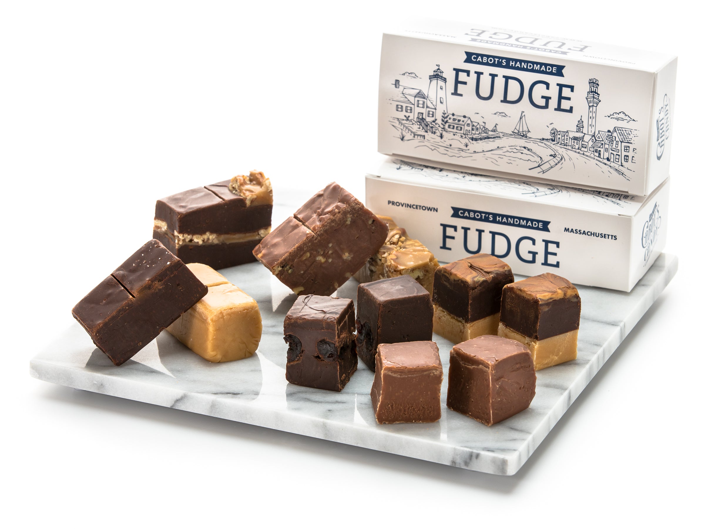 2 LB Fudge Sampler – Cabot's Candy