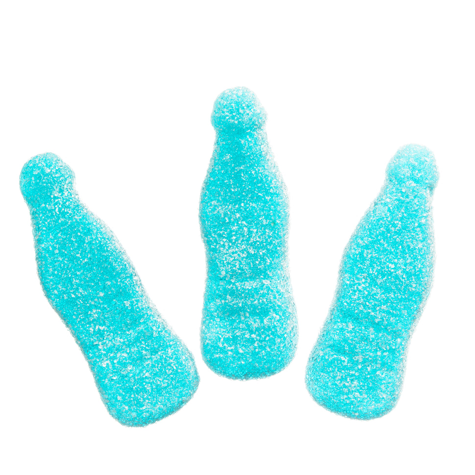 Sour Blue Razz Cola Bottles | Bulk Candy | Cabot's Candy