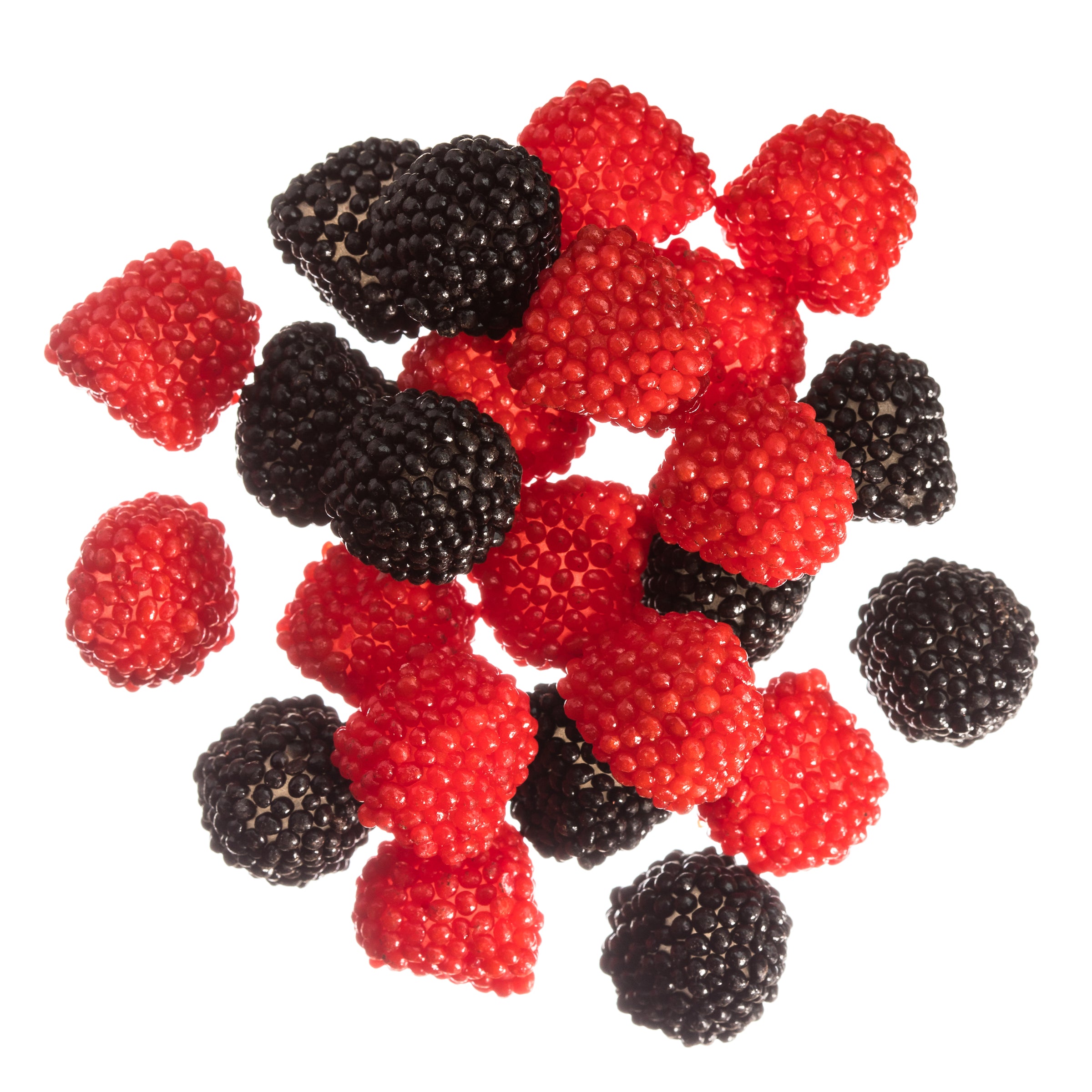 Red and Black Raspberries Gummy Candy – Cabot's Candy